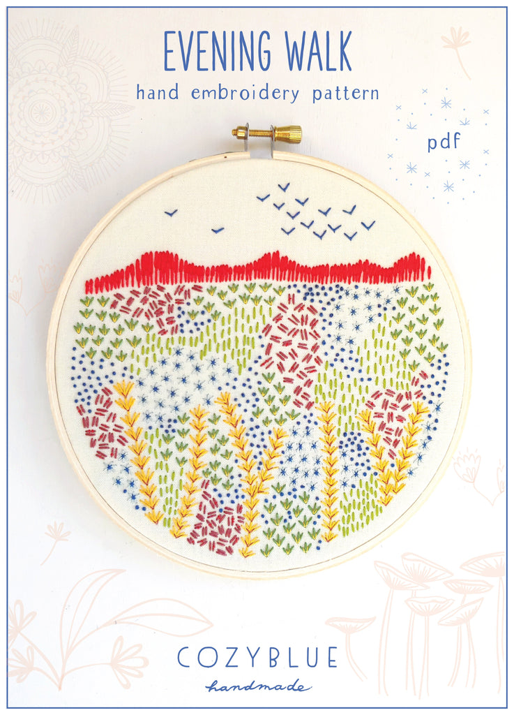 evening walk PDF pattern – cozyblue