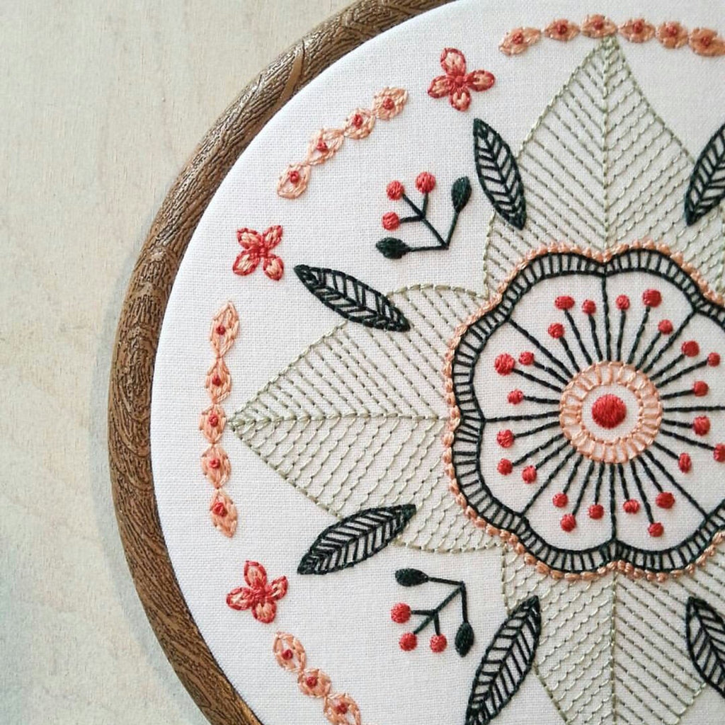 floral mandala PDF pattern – cozyblue