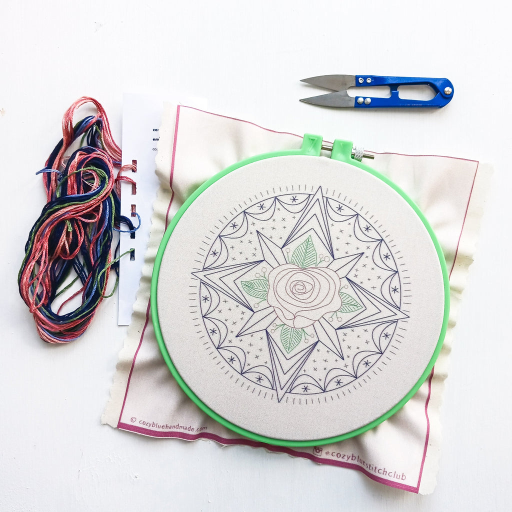 compass rose embroidery kit [last chance!] – cozyblue