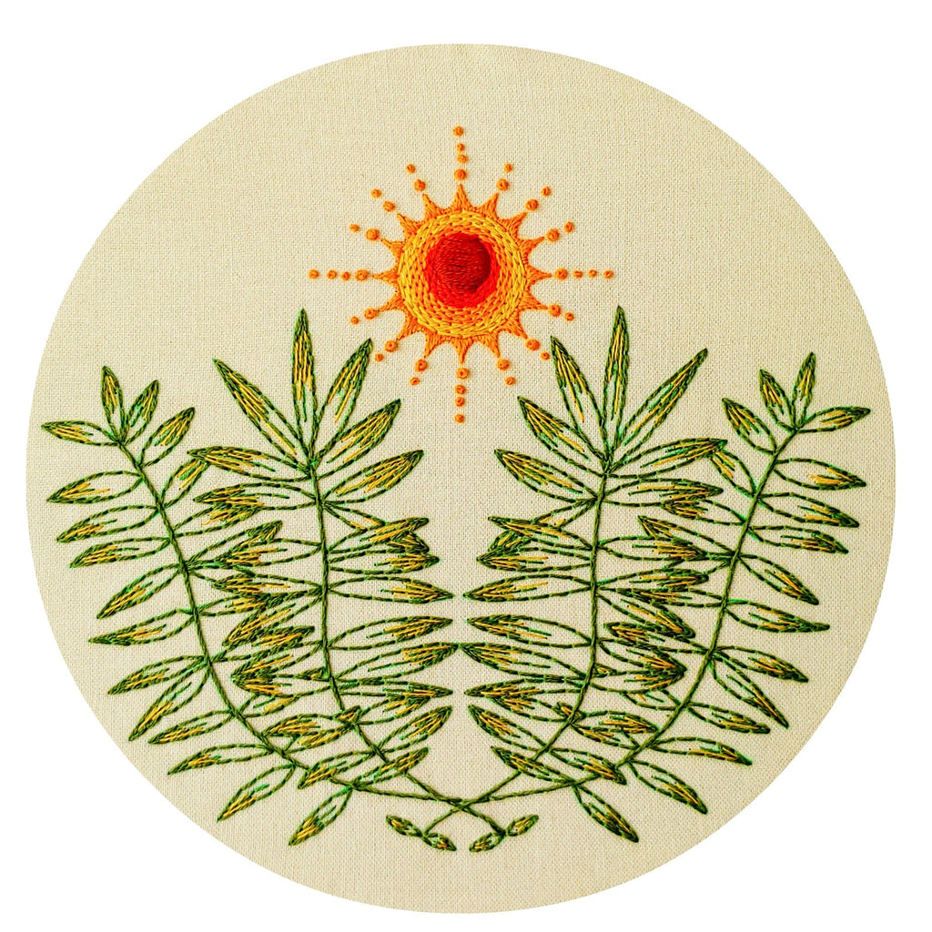 high noon pre-printed fabric embroidery pattern – cozyblue