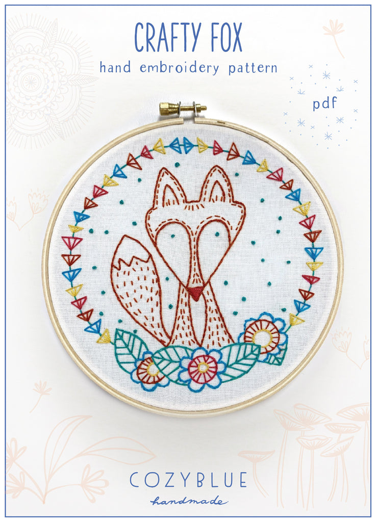 crafty fox PDF pattern – cozyblue